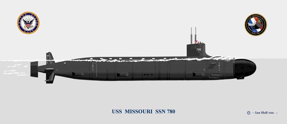 USS Missouri SSN 780 Print - Submarines A-F - PriorService.com