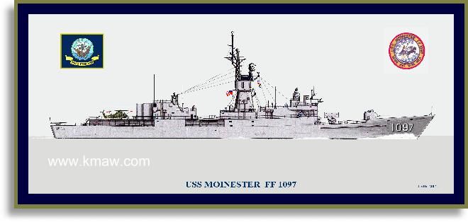USS Moinester FF-1097 Print - USS Moinester FF-1097 - PriorService.com