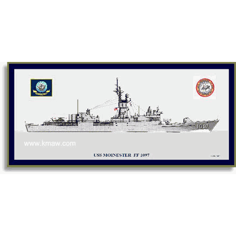 USS Moinester FF-1097 Print - USS Moinester FF-1097 - PriorService.com