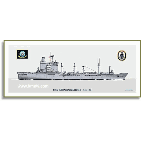 USS Monongahela AO-178 Print - Other Ships G-M - PriorService.com