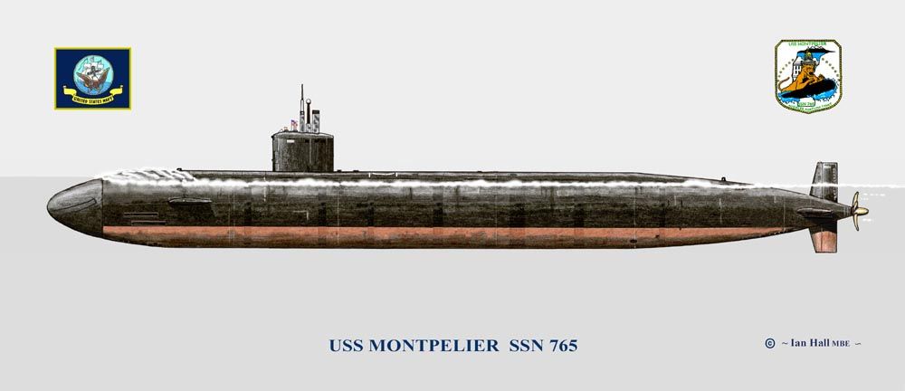 USS Montpelier SSN-765 Print - Submarines A-F - PriorService.com