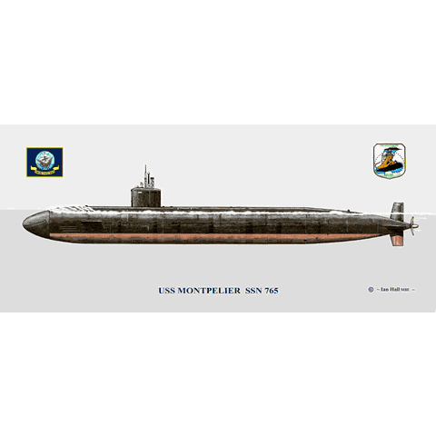 USS Montpelier SSN-765 Print - Submarines A-F - PriorService.com