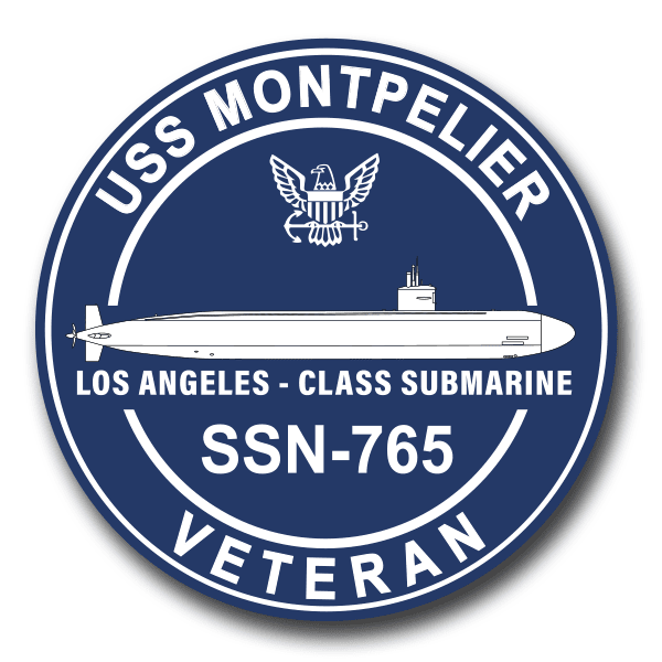 USS Montpelier SSN-765 Silhouette Veteran Decal - US Navy Submarine ...