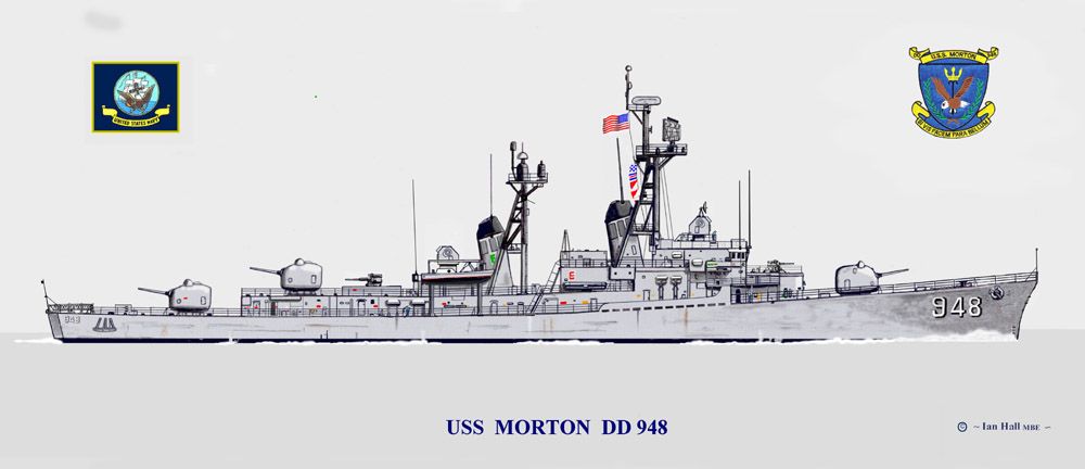 USS Morton DD-948 Print - Destroyer Prints - PriorService.com