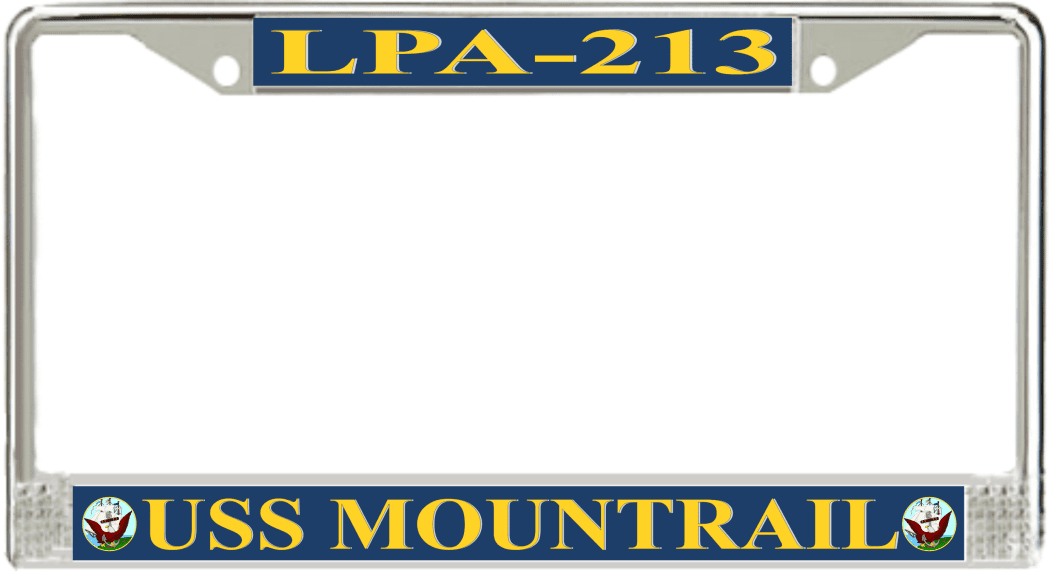 USS Mountrail LPA-213 License Plate Frame - U.S. Navy LPA Amphibious ...