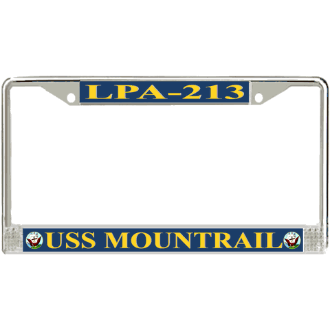 USS Mountrail LPA-213 License Plate Frame - U.S. Navy LPA Amphibious ...