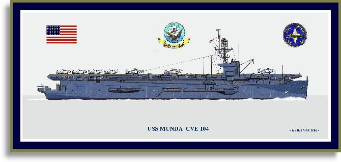 USS Munda CVE-104 Print - Aircraft Carriers G-M - PriorService.com