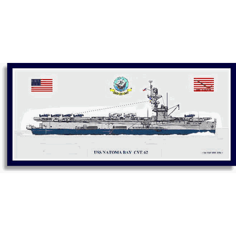 USS Natoma Bay CVE-62 Print - Aircraft Carriers N-R - PriorService.com