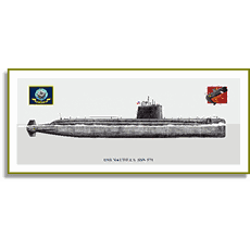 USS Portsmouth SSN-707 Print - Submarines N-R - PriorService.com
