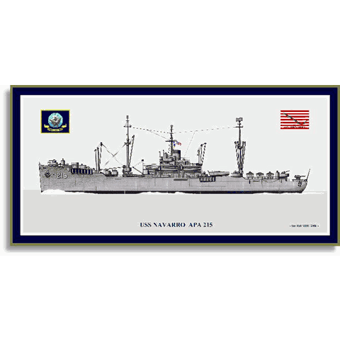 USS Navarro APA-215 Print - Other Ships N-R - PriorService.com
