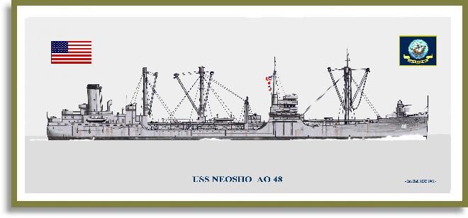 USS Neosho AO-48 Print - Other Ships N-R - PriorService.com