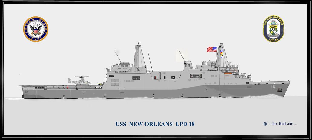 USS New Orleans LPD-18 Print - Amphibious Prints - PriorService.com