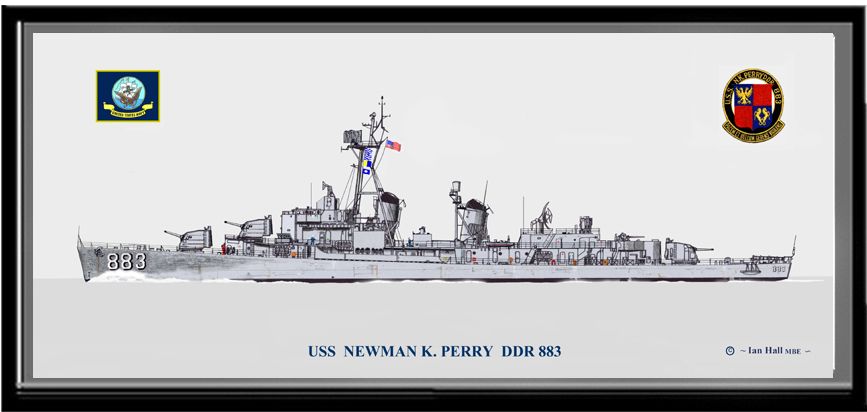 USS Newman K. Perry DDR-883 Ship Print - New Prints - PriorService.com