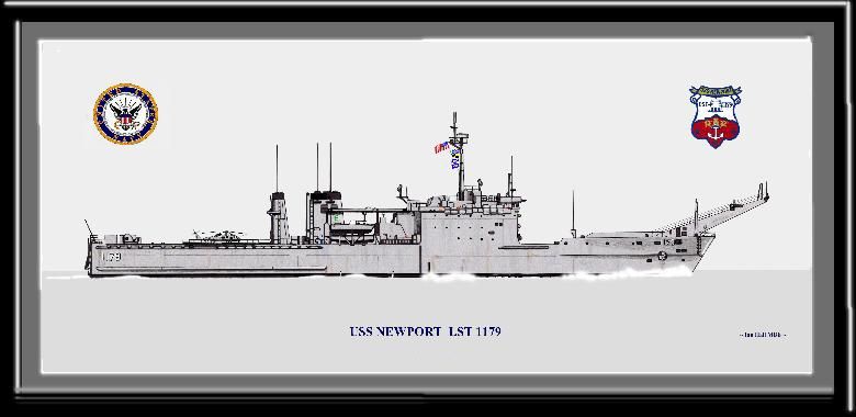 USS Newport LST 1179 Print - NEW Ship Prints - PriorService.com