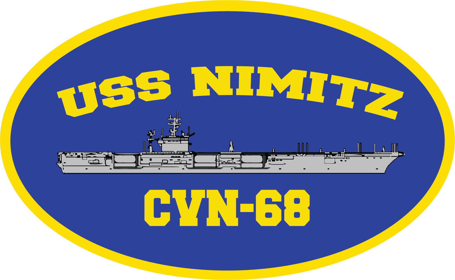 USS Nimitz CVN-68 Decal - US Navy Aircraft Carrier Decals ...