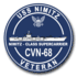 USS Nimitz CVN-68 Veteran Decal - US Navy Aircraft Carrier Veteran ...