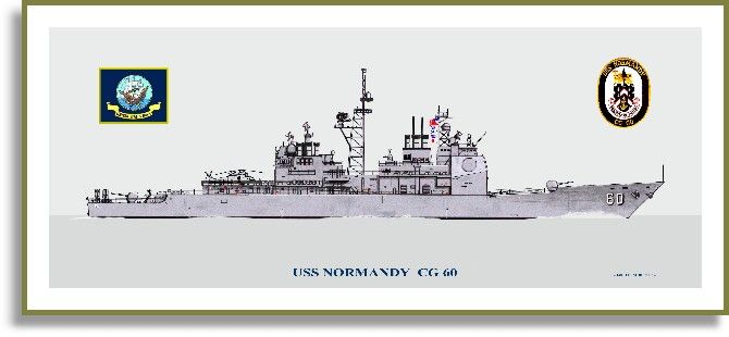 USS Normandy CG-60 Print - USS Normandy CG 60 - PriorService.com