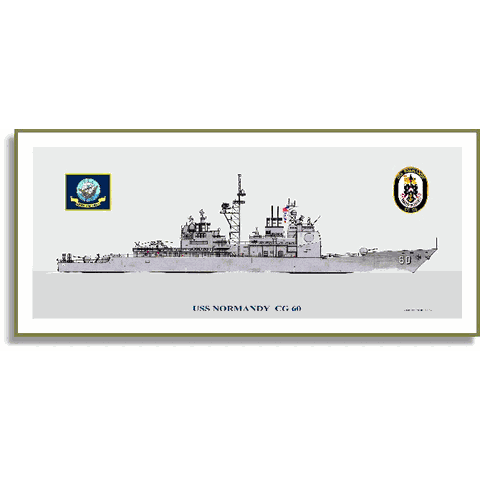 USS Normandy CG-60 Print - USS Normandy CG 60 - PriorService.com