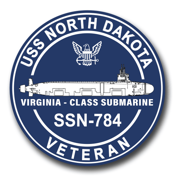 USS North Dakota SSN-784 Silhouette Veteran Decal - US Navy Submarine ...