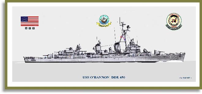 USS O'Bannon DDE-450 Print - Destroyers N-R - PriorService.com