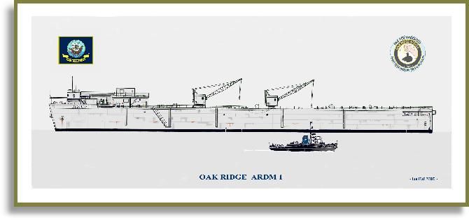 USS Oak Ridge ARDM-1 Print - Other Ships N-R - PriorService.com