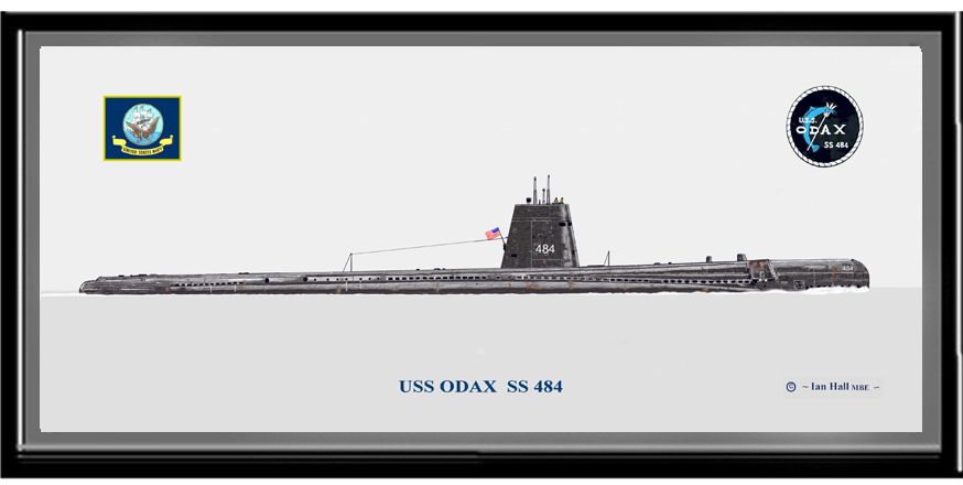 USS Odax SS-484 1960's Print - Submarines N-R - PriorService.com
