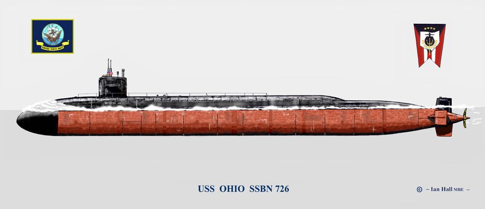 USS Ohio SSBN-726 Print - Submarines N-R - PriorService.com