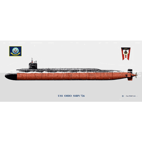 USS Ohio SSBN-726 Print - Submarines N-R - PriorService.com