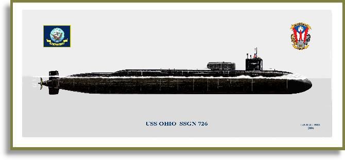 USS Ohio SSGN-726 Print - Submarines N-R - PriorService.com