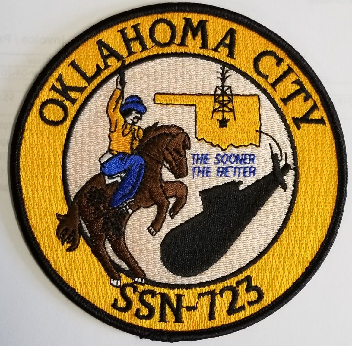 USS Oklahoma City SSN-723 Patch - New Ship Patches - PriorService.com