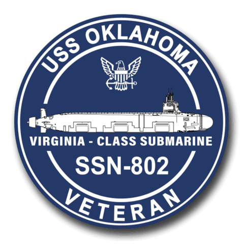 USS Oklahoma SSN-802 Silhouette Veteran Decal - US Navy Submarine ...