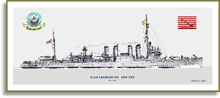 USS Osborne DD-295 Print - Destroyers N-R - PriorService.com