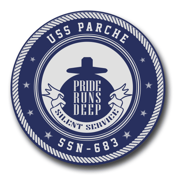 USS Parche SSN-683 Decal - US Navy Submarine Decals - PriorService.com