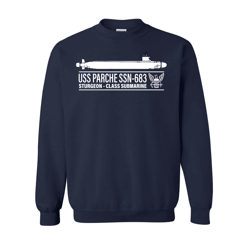USS Parche SSN-683 Sweatshirt - New Submarine Carrier Sweatshirts ...