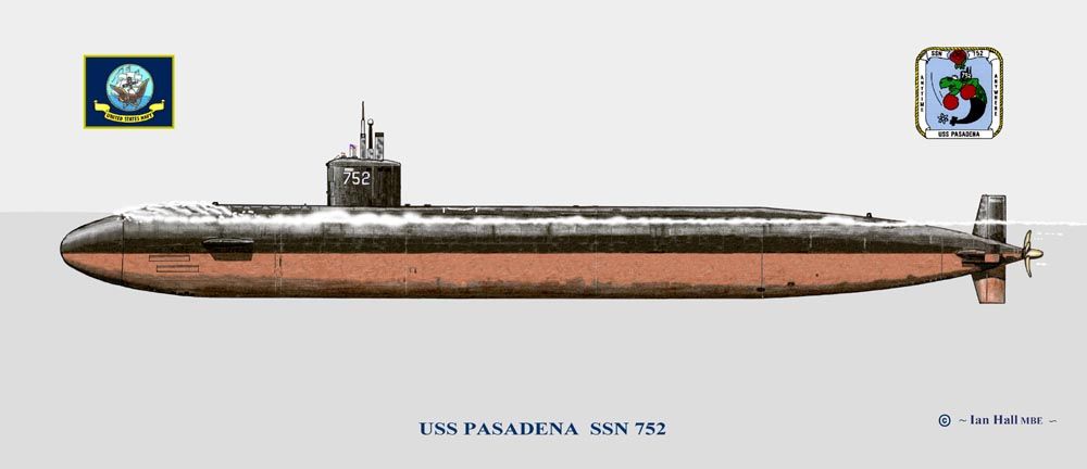 USS Pasadena SSN-752 Print - Submarines A-F - PriorService.com