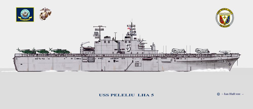 USS Peleliu LHA-5 Print - Amphibious N-R - PriorService.com