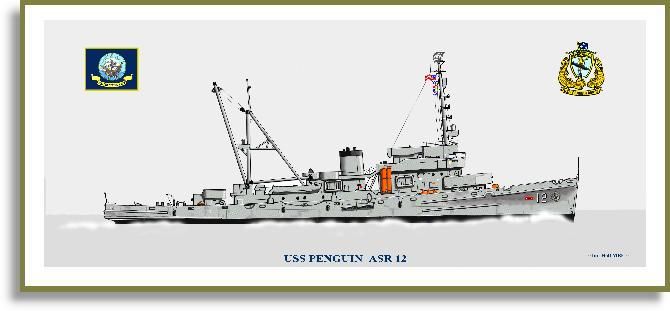 USS Penguin ASR 12 Ship Print - Other Ships N-R - PriorService.com