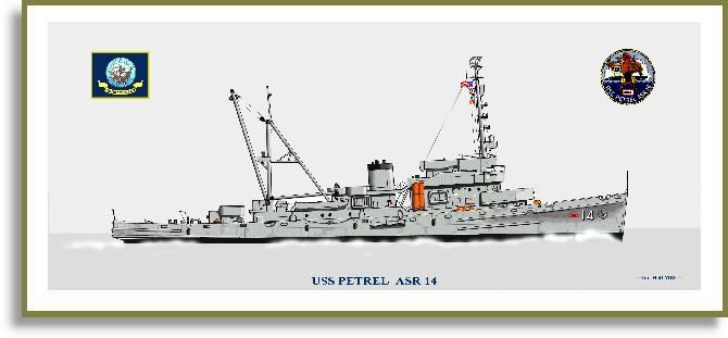 USS Petrel ASR 14 Ship Print - Other Ships N-R - PriorService.com