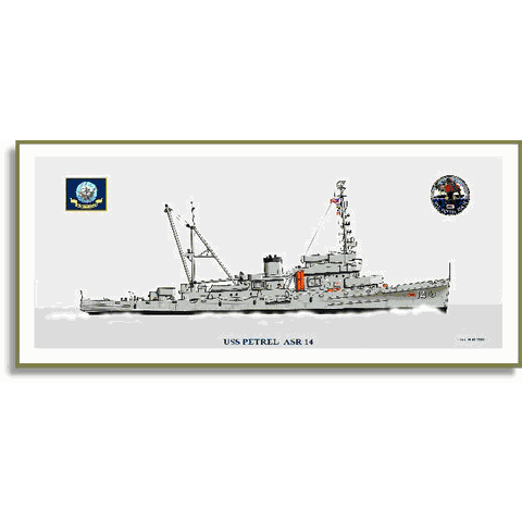 USS Petrel ASR 14 Ship Print - Other Ships N-R - PriorService.com