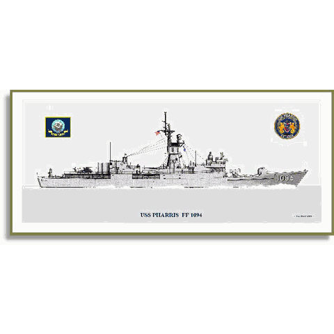 USS Pharris FF-1094 Print - Frigates N-R - PriorService.com