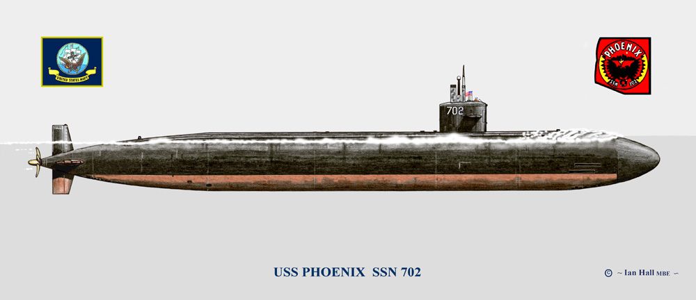 USS Phoenix SSN-702 Print - Submarines N-R - PriorService.com