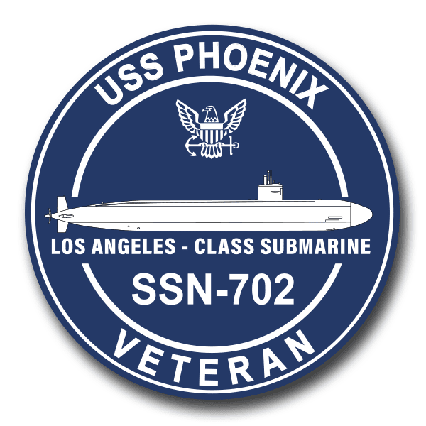 USS Phoenix SSN-702 Silhouette Veteran Decal - US Navy Submarine ...