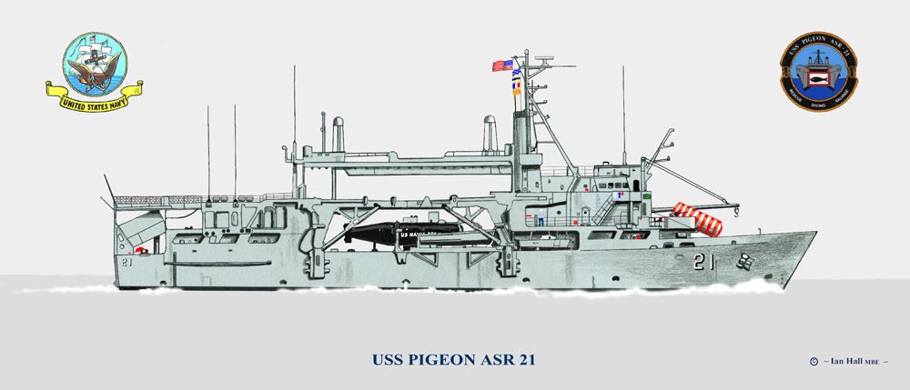USS Pigeon ASR-21 Print - Other Ship Prints - PriorService.com
