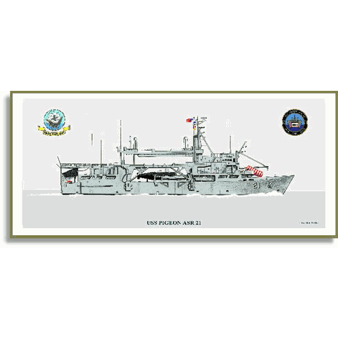 USS Pigeon ASR 21 Ship Print - Other Ships N-R - PriorService.com