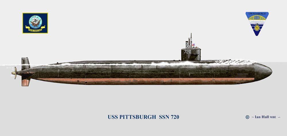 USS Pittsburgh SSN-720 Print - Submarines N-R - PriorService.com
