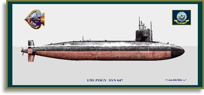 USS Pogy SSN-647 Print - Submarines N-R - PriorService.com