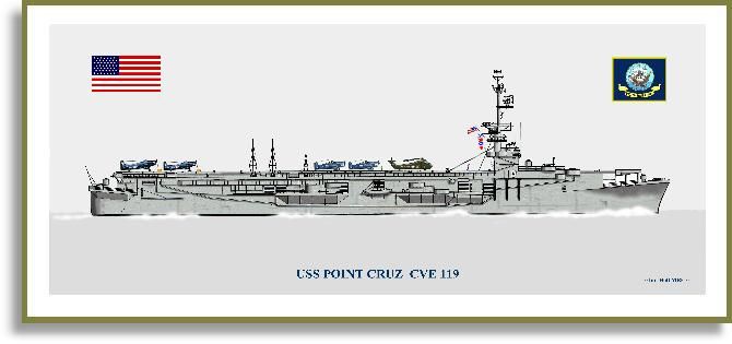 USS Point Cruz in 1950's CVE-119 - Aircraft Carriers N-R - PriorService.com