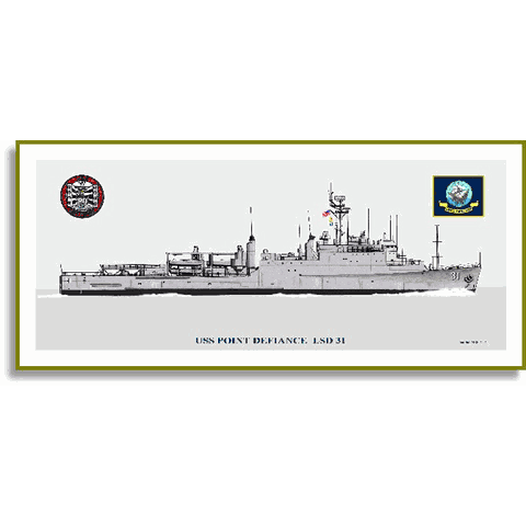 USS Point Defiance LSD-31 Print - Amphibious N-R - PriorService.com