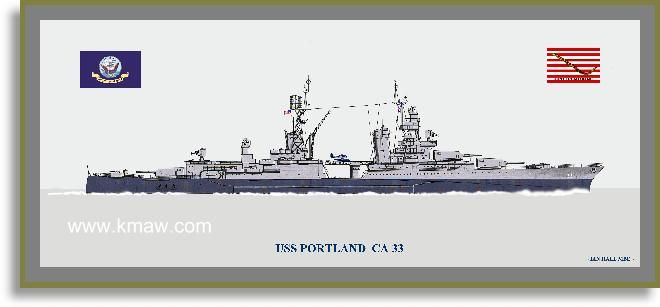 USS Portland CA-33 Print - Cruisers N-R - PriorService.com