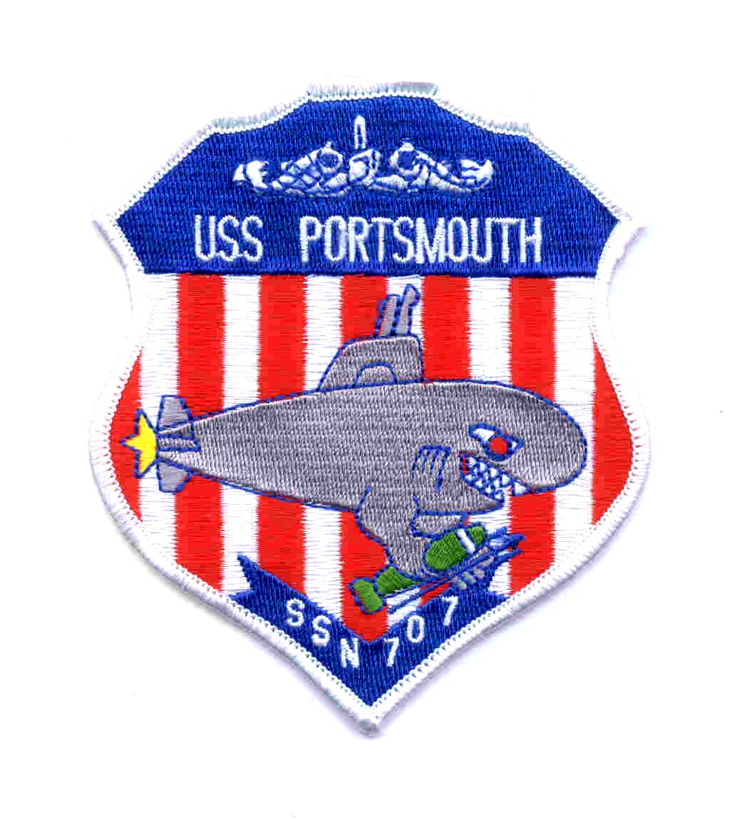 USS Portsmouth SSN-707 Patch - Submarines 700-749 - PriorService.com